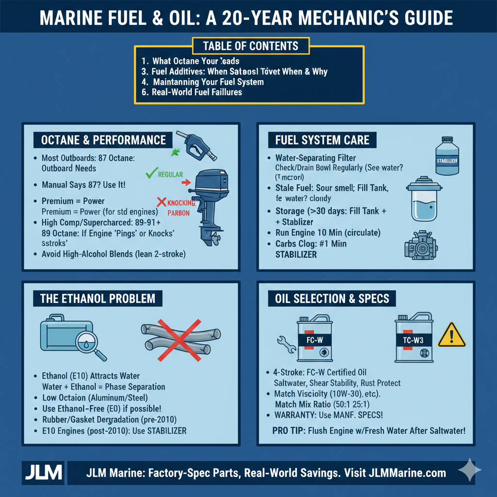 Fuel Quality Matters: Choosing the Right Octane for Your Outboard – JLM ...